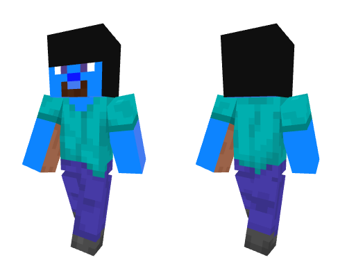 Blue steve Minecraft Skin | mcskincraft